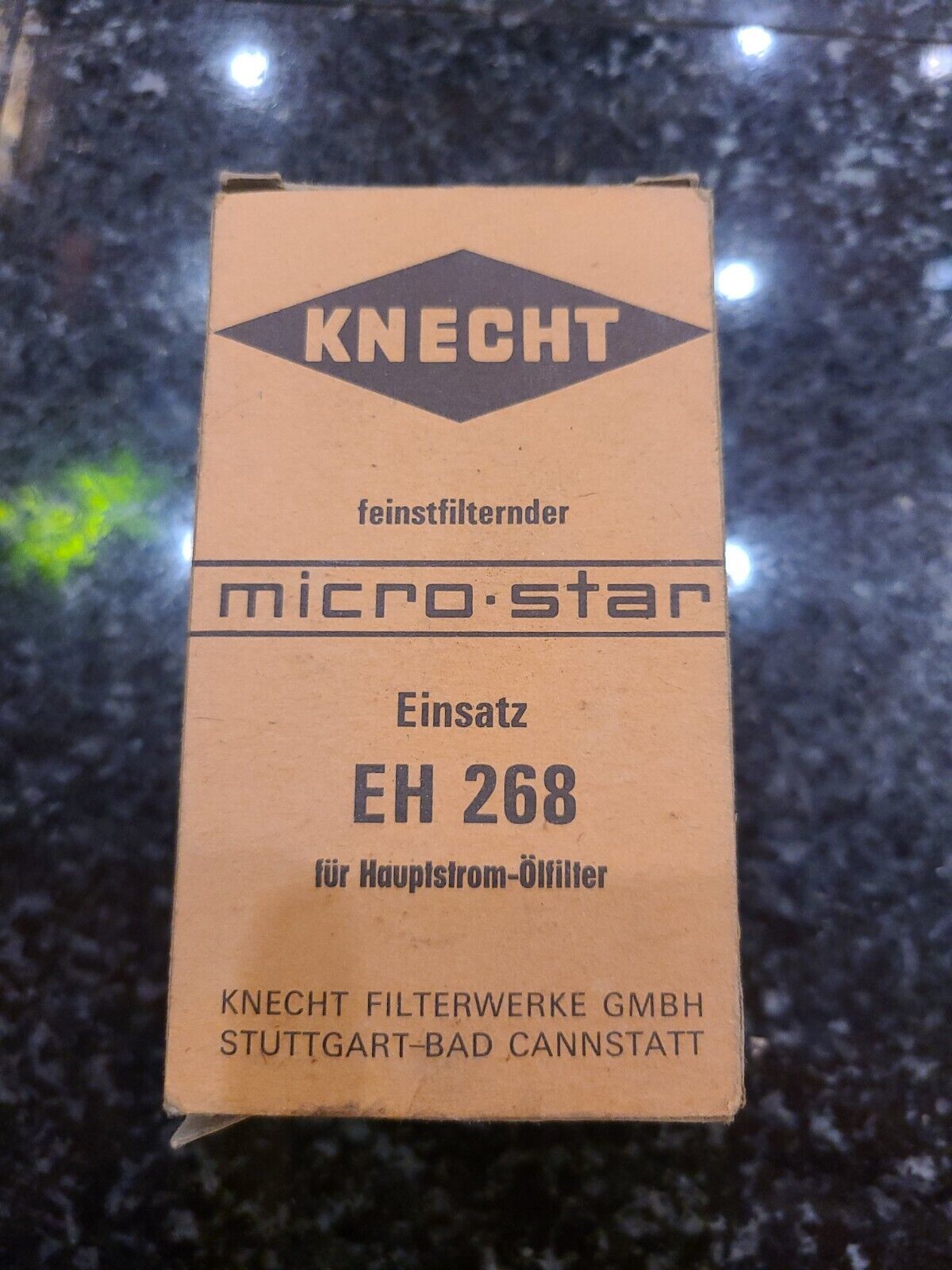 Knecht oil filter micro-star EH 268 Knecht Filter Works Stuttgart-Bad ...