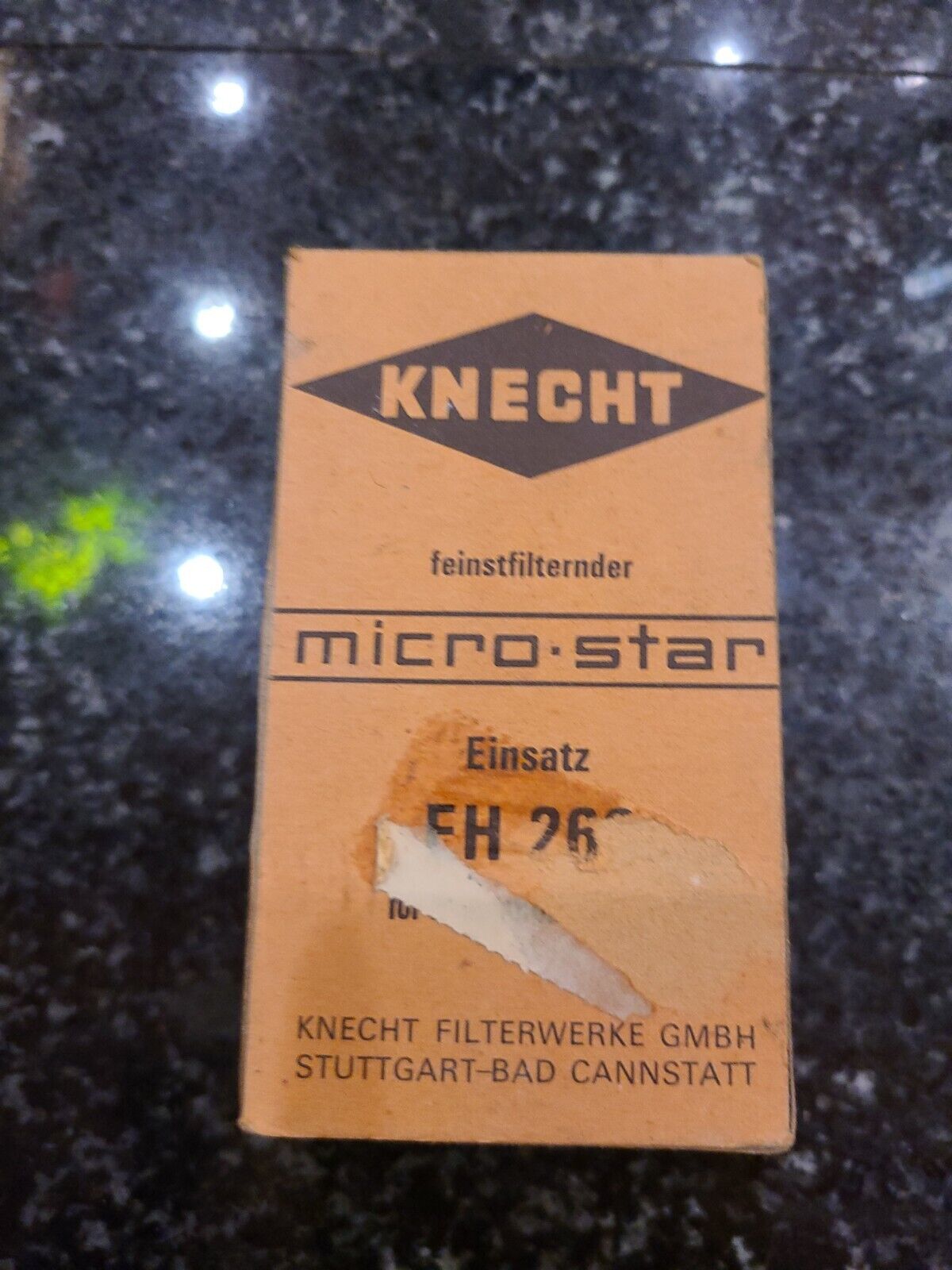 Knecht oil filter micro-star EH 268 Knecht Filter Works Stuttgart-Bad ...