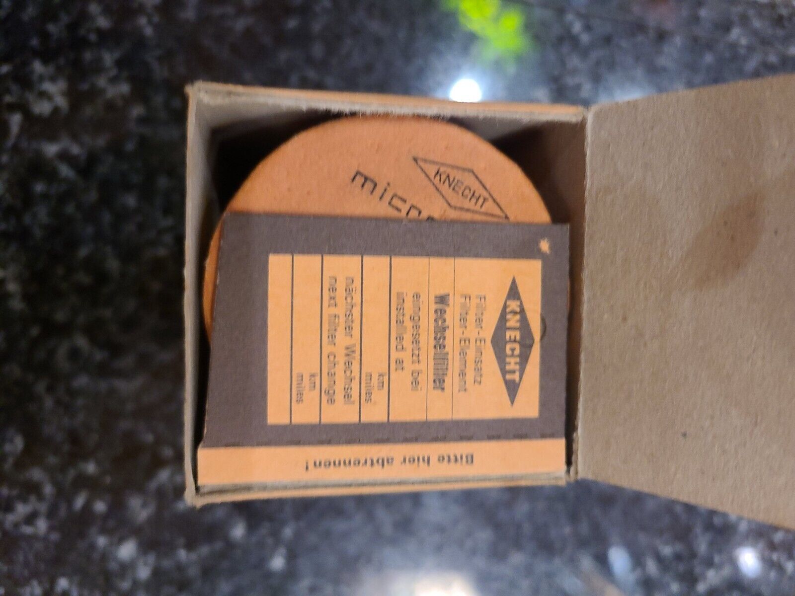 Knecht oil filter micro-star EH 268 Knecht Filter Works Stuttgart-Bad ...